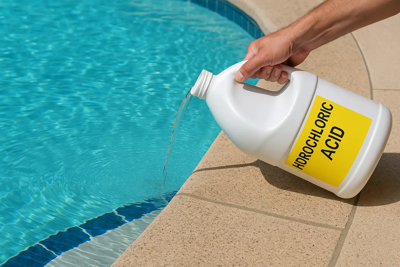 How to Add Hydrochloric Acid to Your Pool | Anomaly Pool Services